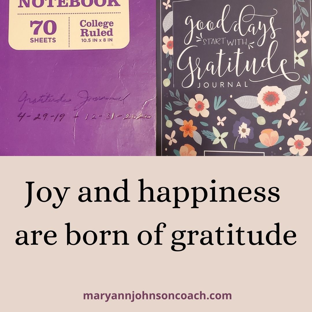 Gratitude – Part 1, Joy & Happiness Are Born of Gratitude – Mary Ann ...