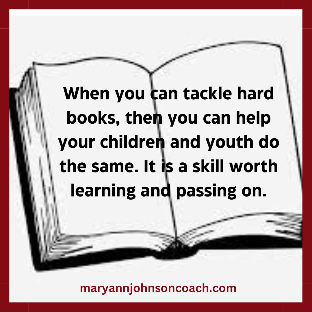 Are You Afraid Of Reading Hard Books? – Mary Ann Johnson